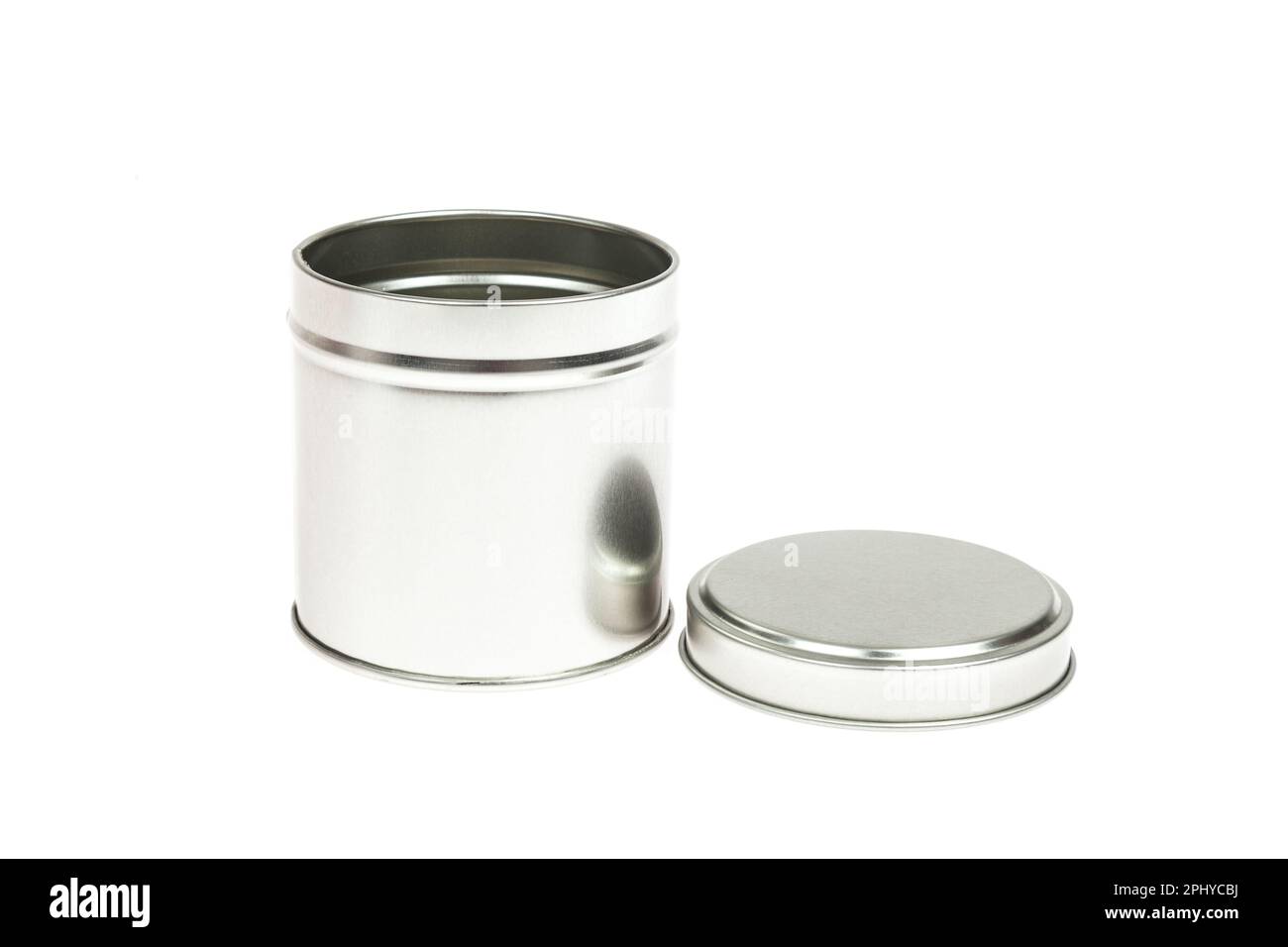 Metal Container With Lid, For Multiple Uses; Photo On White Background ...