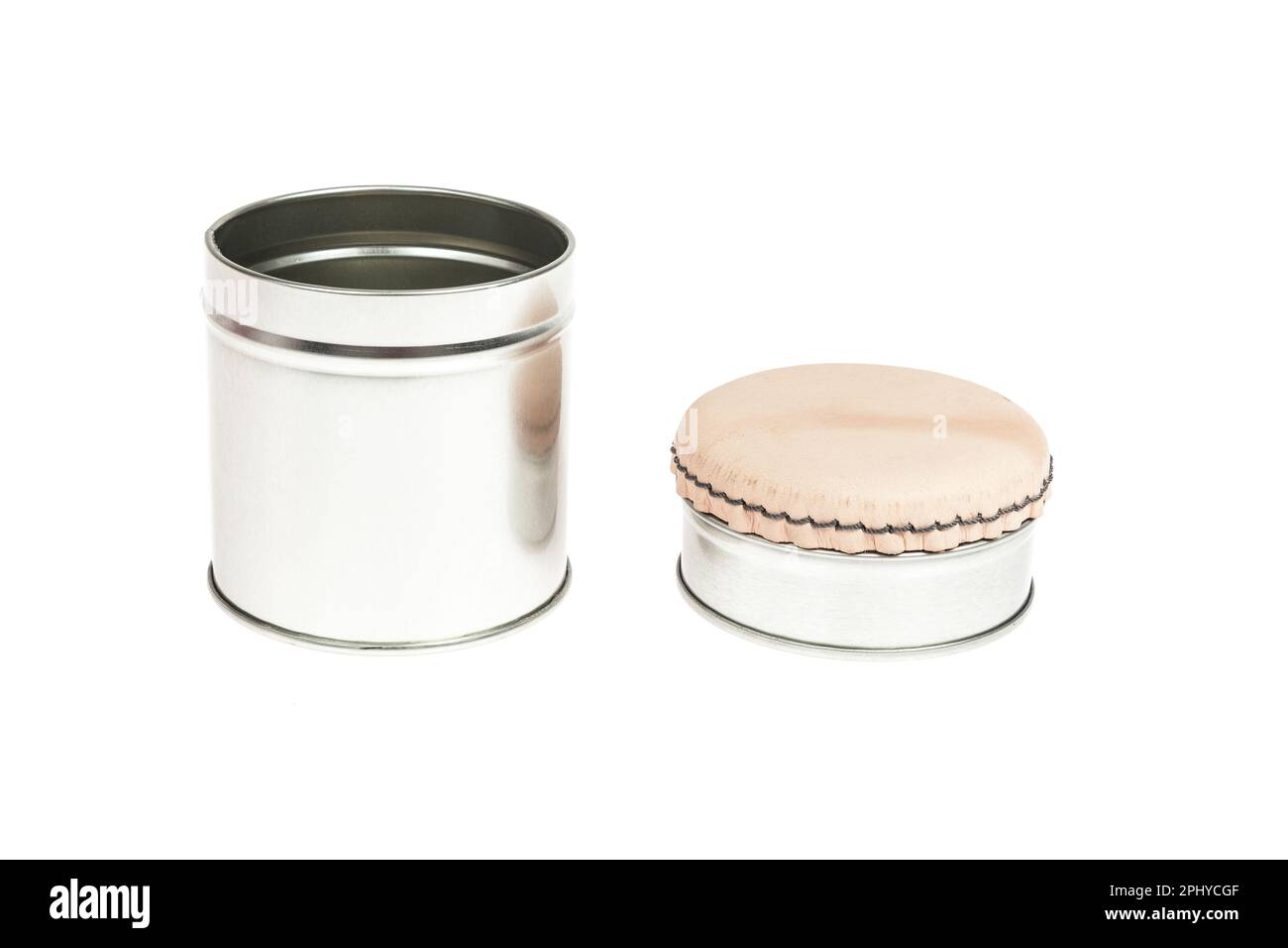 Metal Container With Lid, For Multiple Uses; Photo On White Background ...
