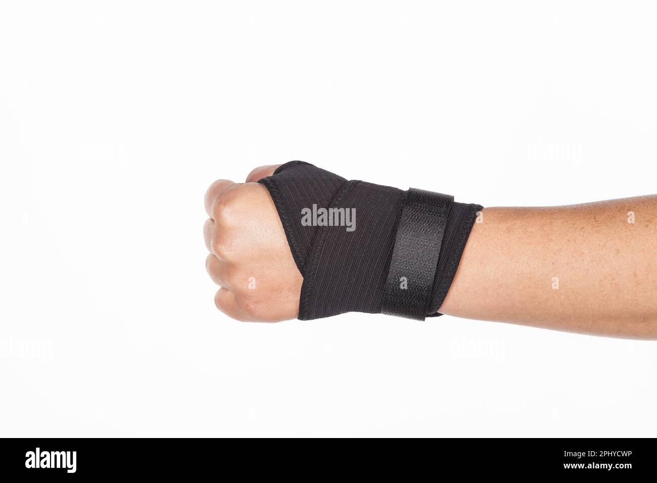 Black Orthopedic Wrist Support; Photo On White Background Stock Photo ...