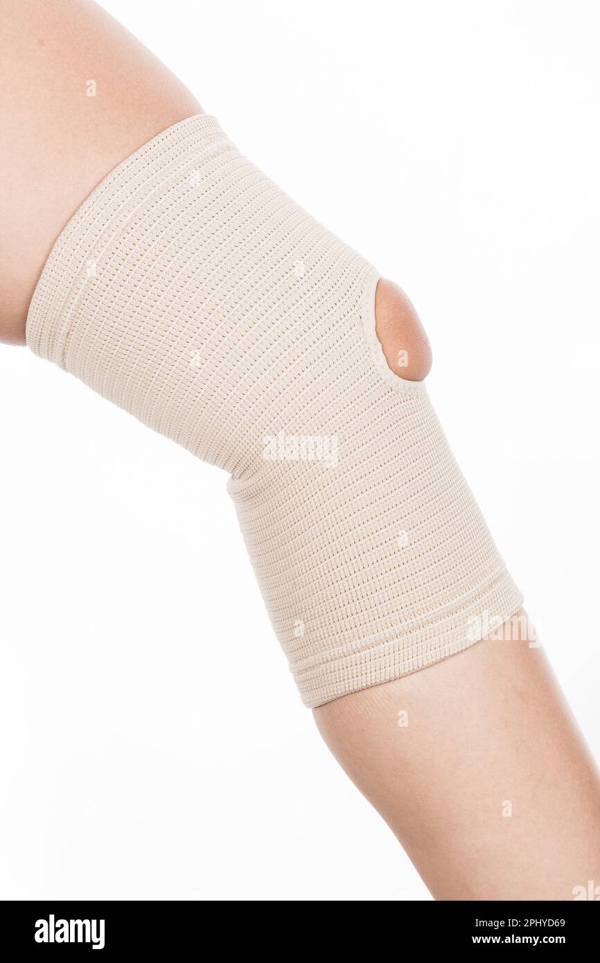 Orthopedic support for the knee; Photo On White Background Stock Photo ...