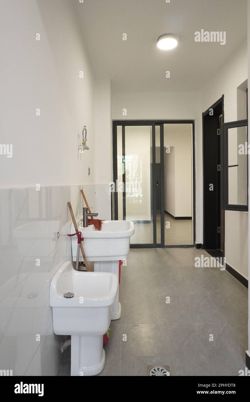 Interior of Very modern villa , from modern washroom, Bathtub to modern ...