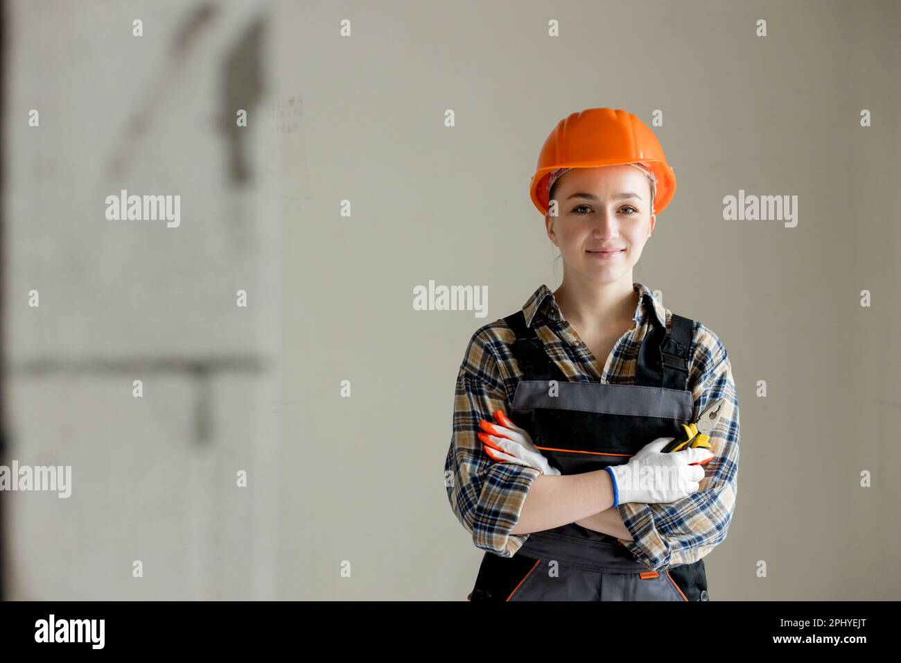 Portrait happy electrical engineer in hi-res stock photography and ...