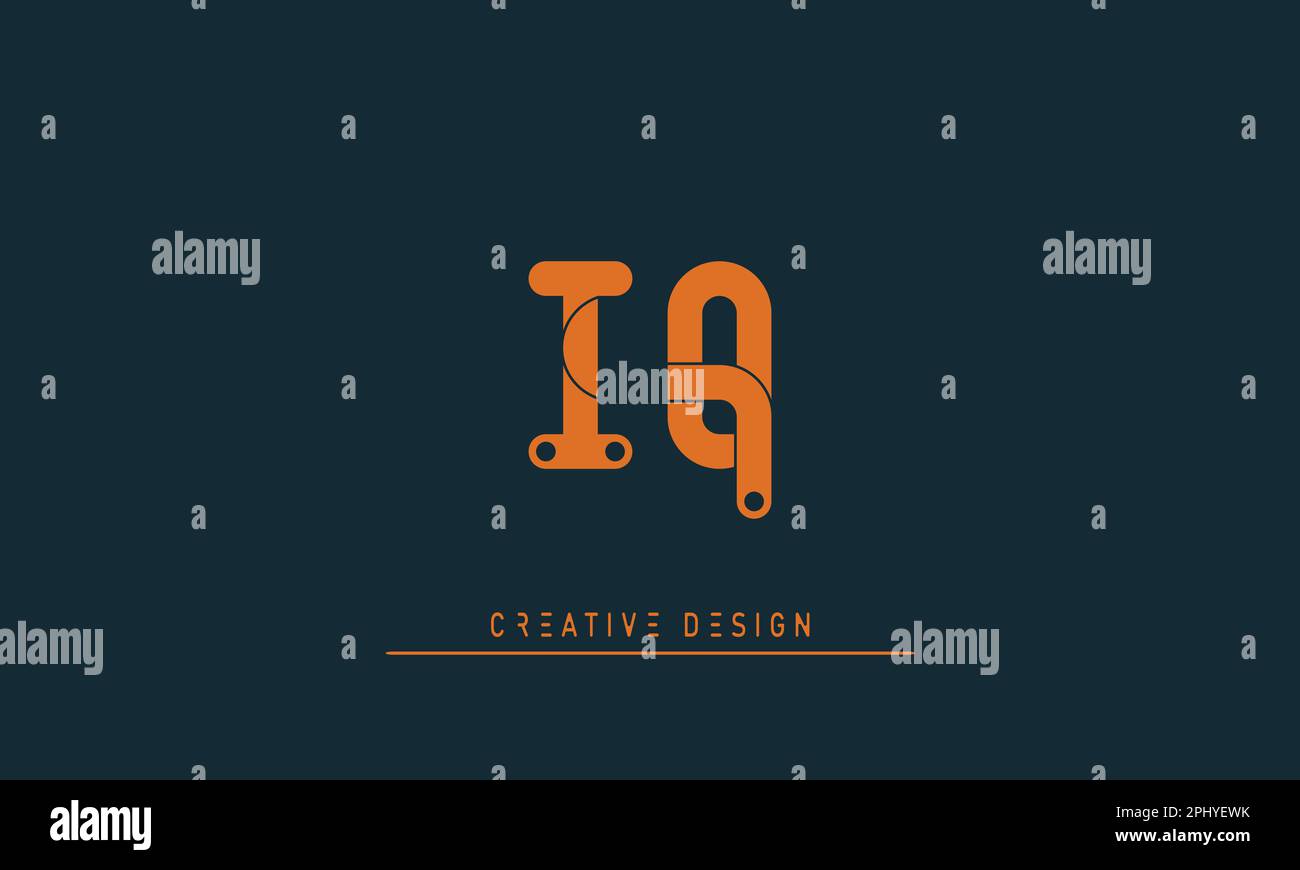 Iq monogram hi-res stock photography and images - Alamy