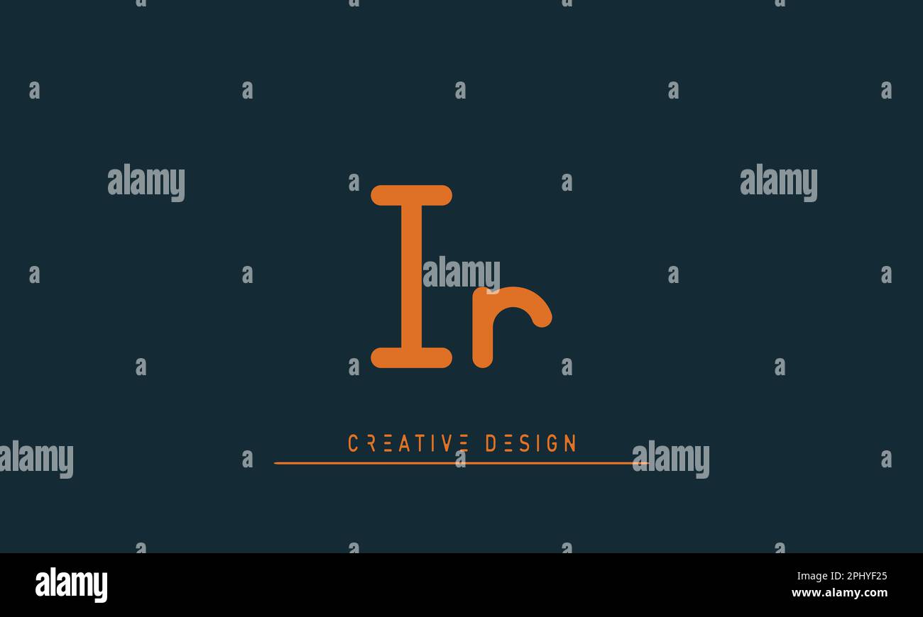 Alphabet letters Initials Monogram logo IR , RI Stock Vector Image ...