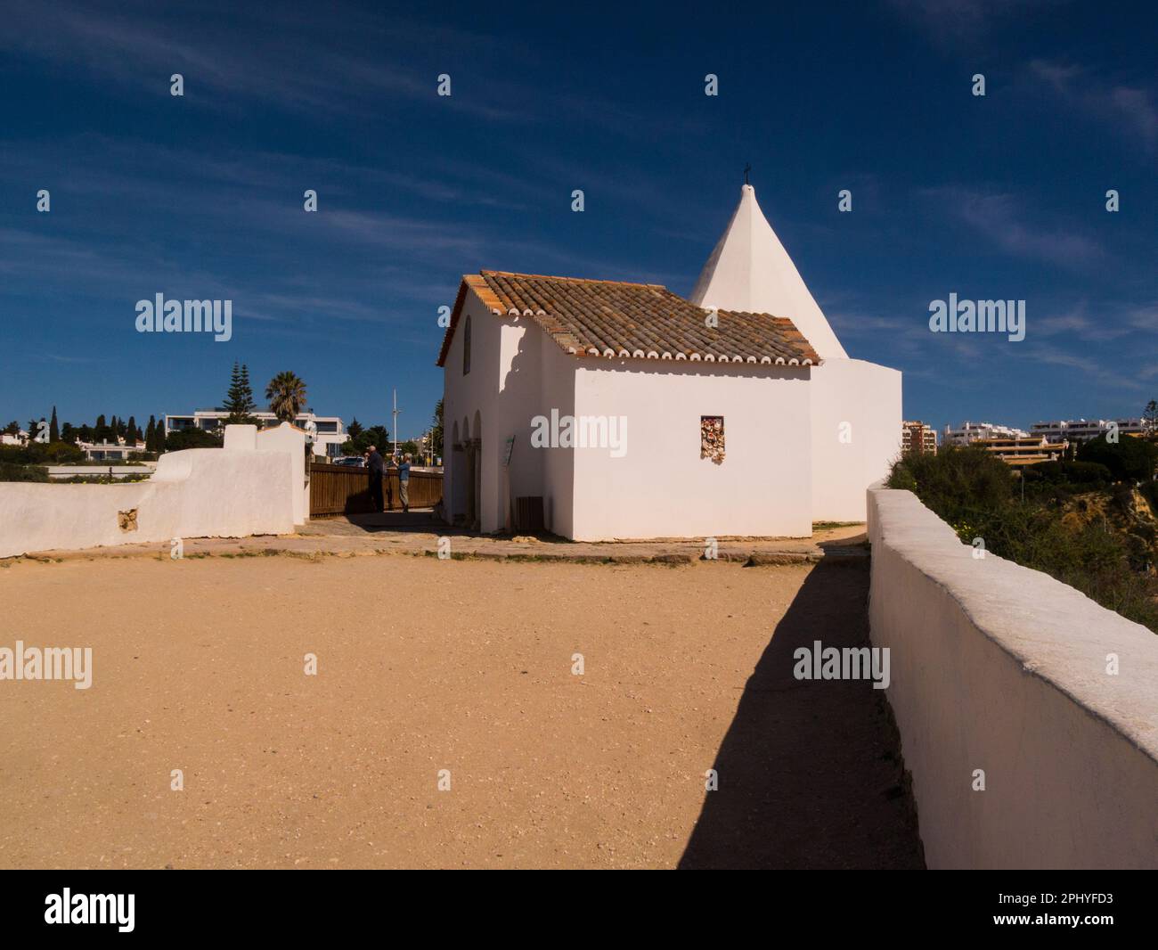 Igreja de Nossa Senhora da Rocha Lady of the Rock Church on a sandstone ...