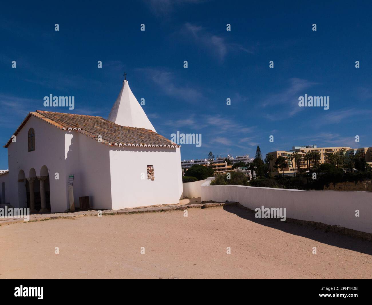 Igreja de Nossa Senhora da Rocha Lady of the Rock Church on a sandstone ...