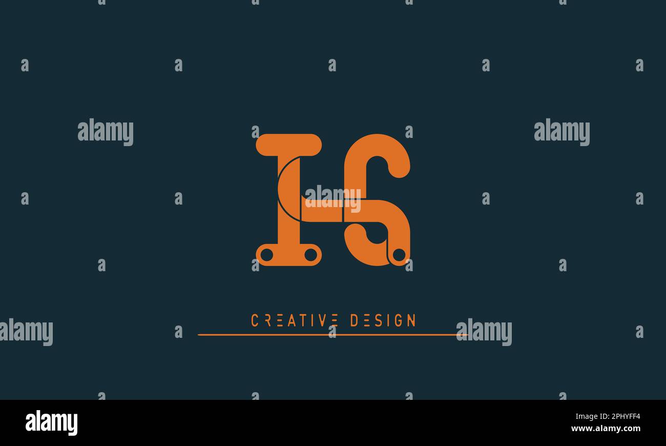 Alphabet letters Initials Monogram logo IS , SI Stock Vector Image ...