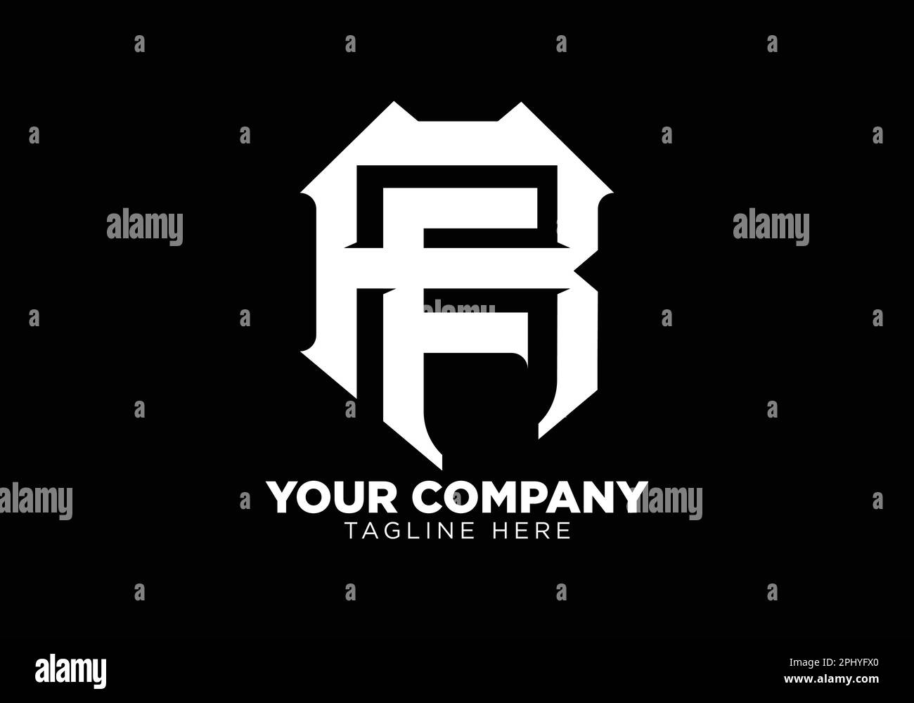 Rf minimal logo design hi-res stock photography and images - Alamy