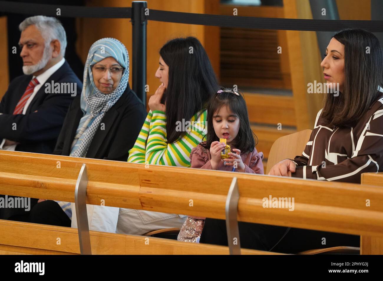 The family of newly elected First Minister of Scotland Humza Yousaf ...