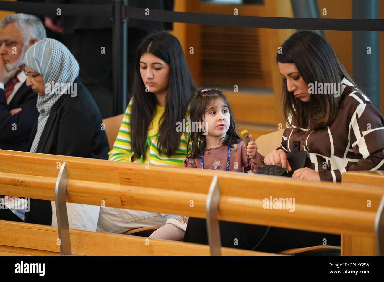 The family of newly elected First Minister of Scotland Humza Yousaf ...