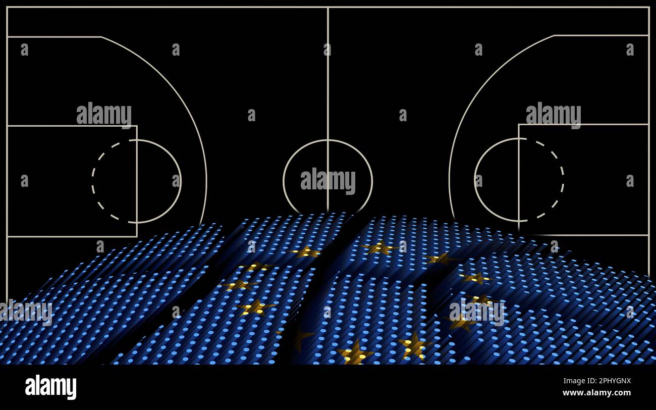 European Union Basketball court background, Basketball Ball, Black ...