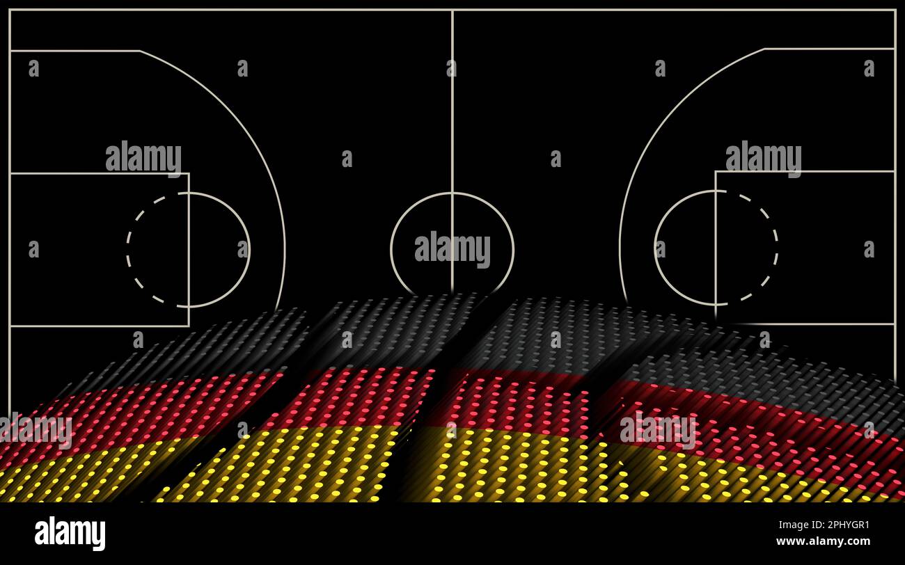 Germany Basketball court background, Basketball Ball, Black background ...