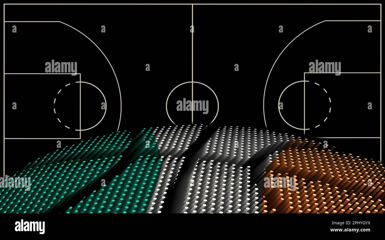 Ireland Basketball court background, Basketball Ball, Black background ...