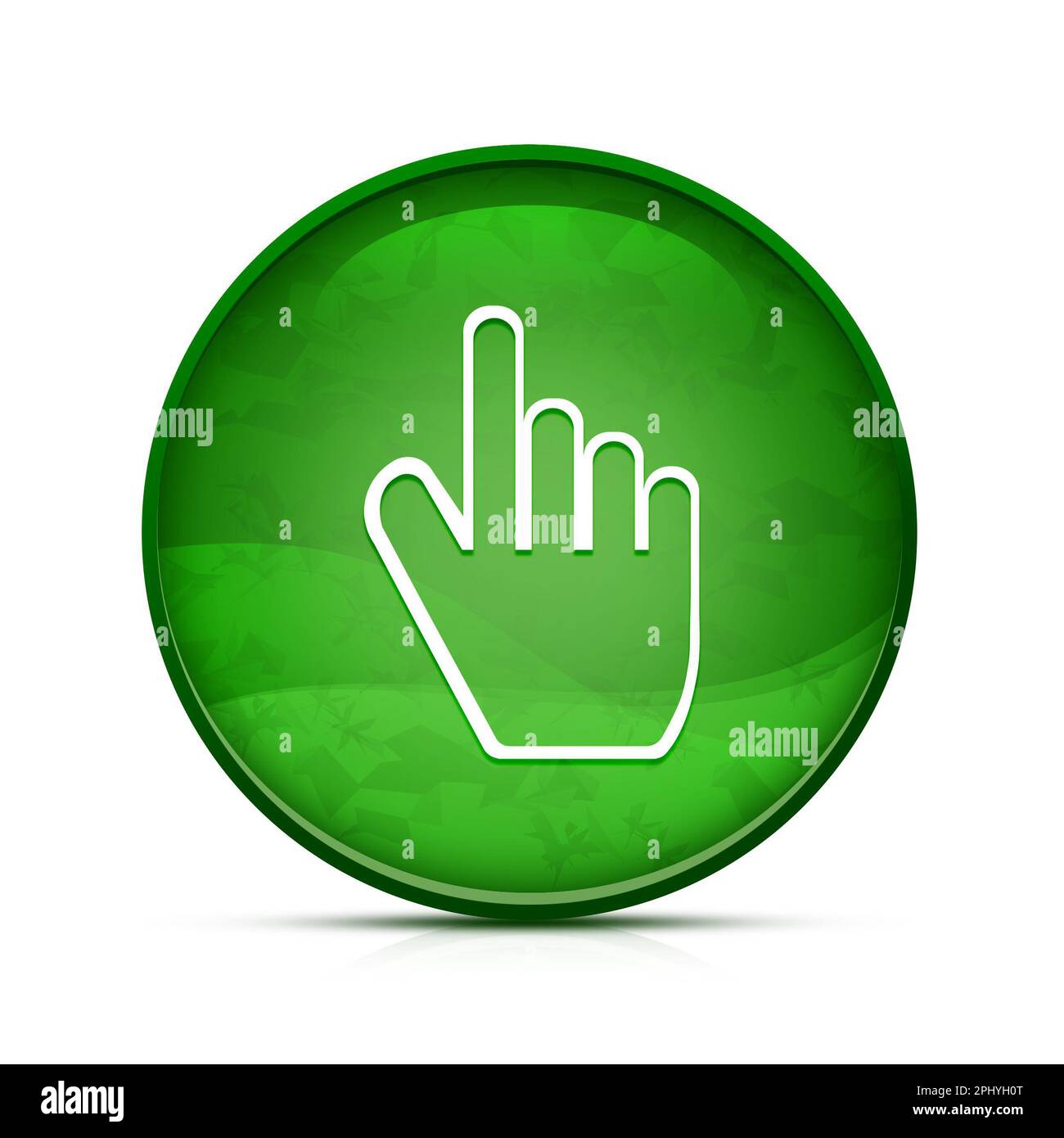Tips icon on classy splash green round button Stock Photo - Alamy