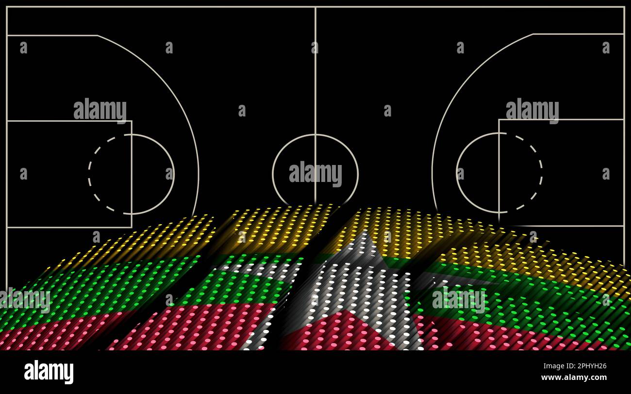 Myanmar Basketball court background, Basketball Ball, Black background ...