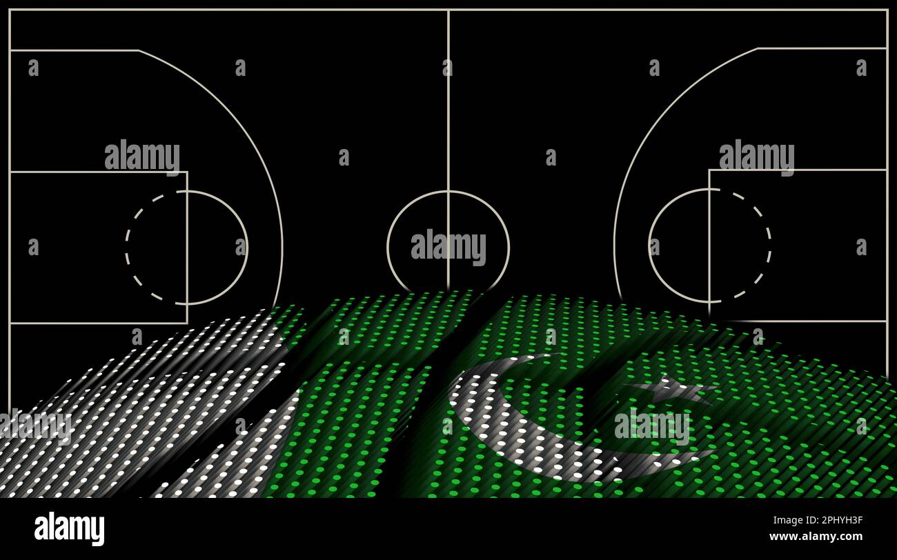 Pakistan Basketball court background, Basketball Ball, Black background ...