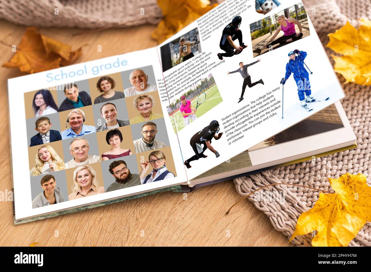 school graduation photo album, student Stock Photo - Alamy