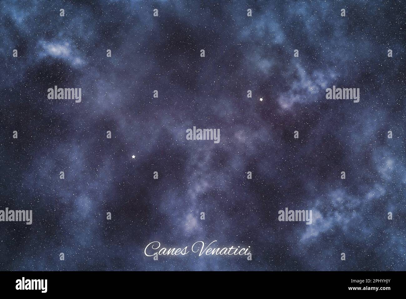 Canes Venatici star constellation, Brightest Stars, Hunting Dogs ...
