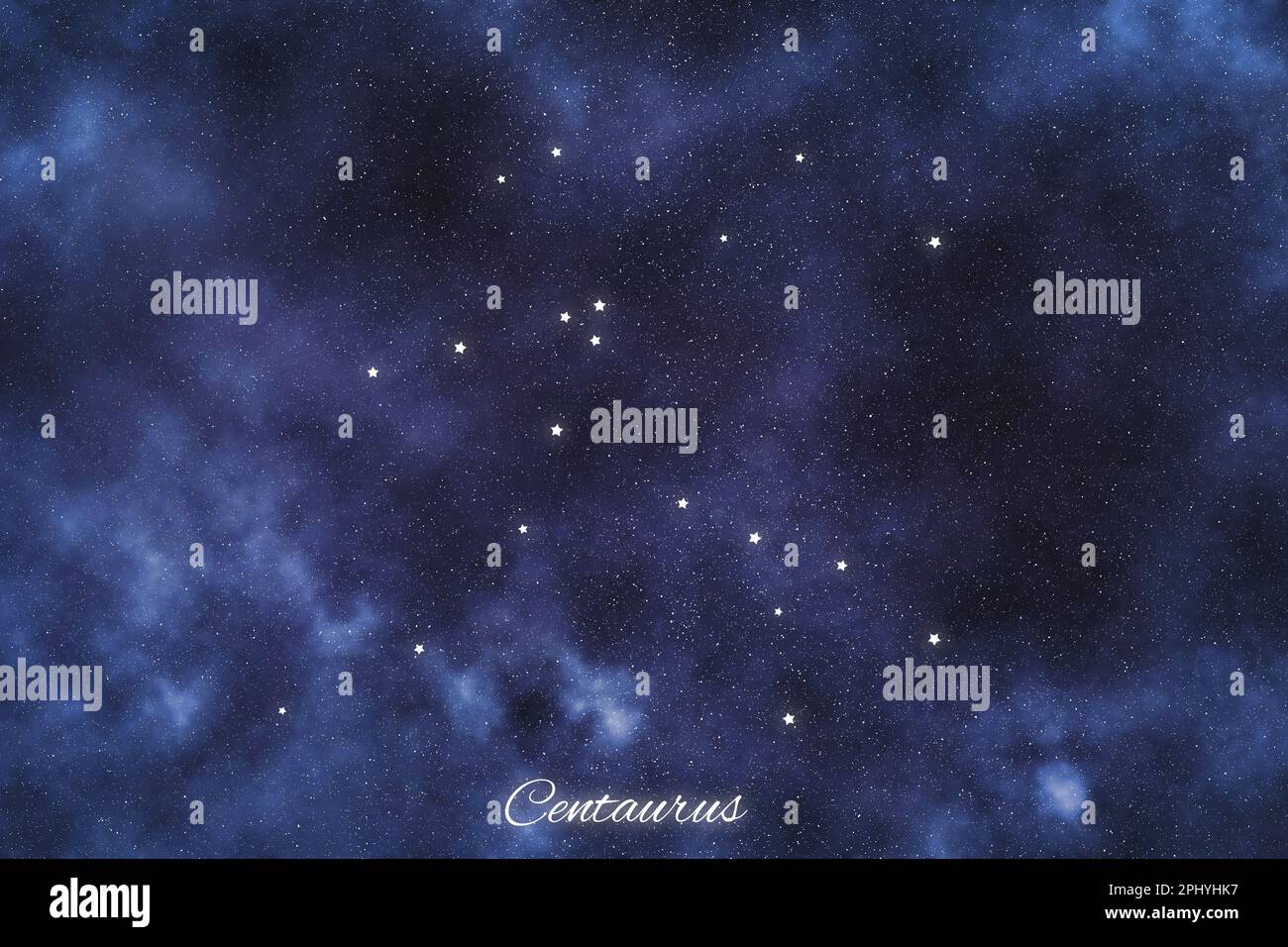 Centaurus star constellation, Brightest Stars Stock Photo - Alamy