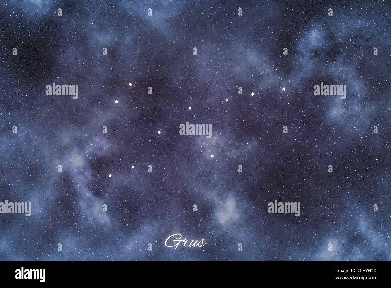 Grus star constellation, Brightest Stars, Crane constellation Stock ...