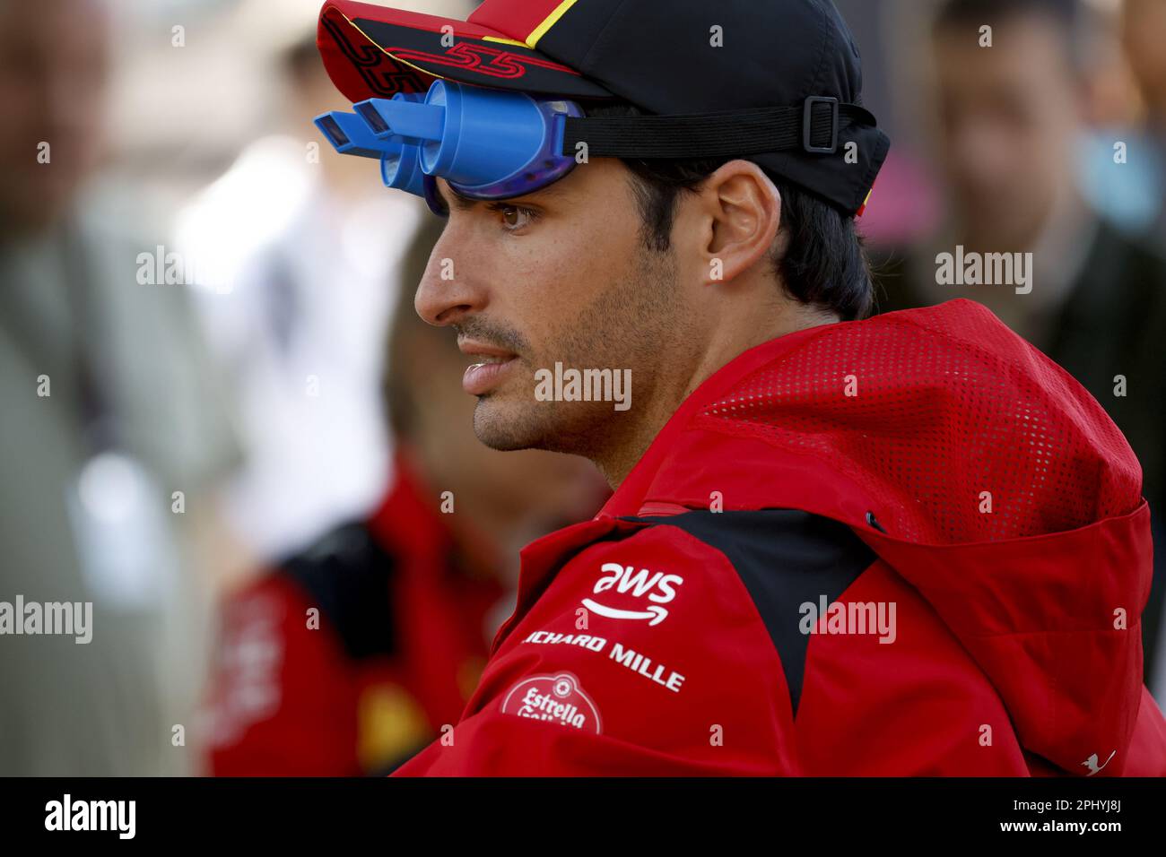 SAINZ Carlos (spa), Scuderia Ferrari SF-23, portrait during the Formula 1 Rolex Australian Grand ...