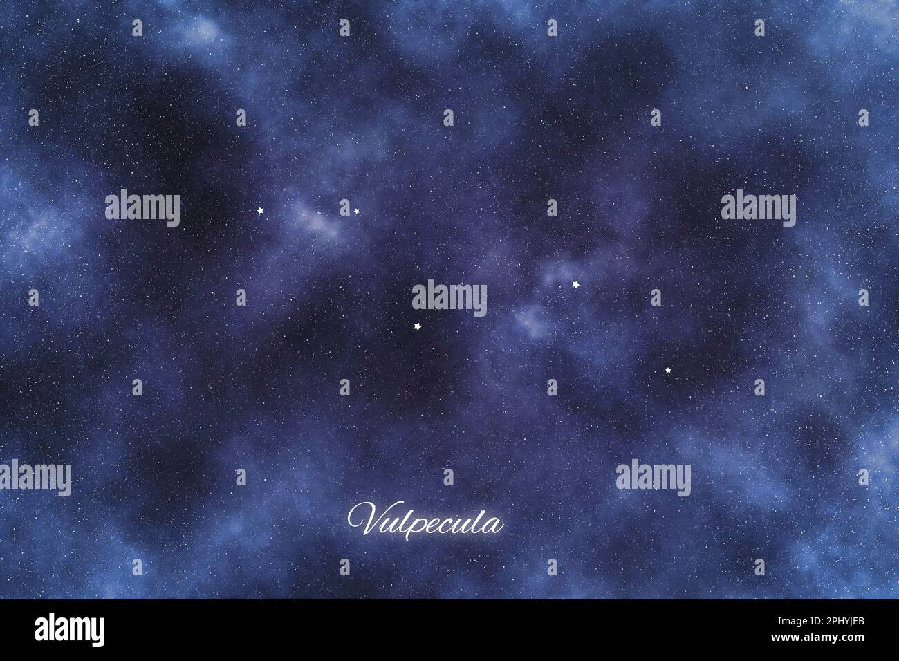 Vulpecula star constellation, Brightest Stars , Fox constellation Stock ...