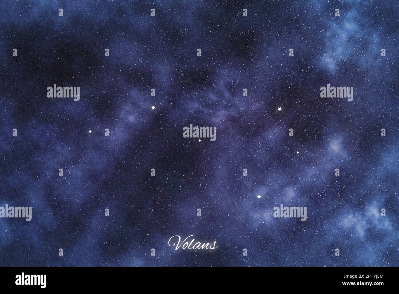 Volans star constellation, Brightest Stars , Flying Fish Stock Photo ...