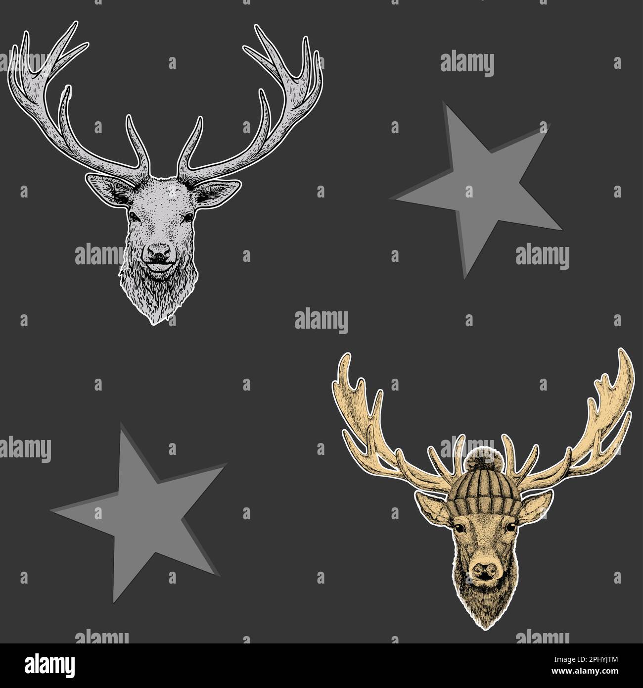 Pattern for textile graphic designs dear face Stock Vector Image & Art ...