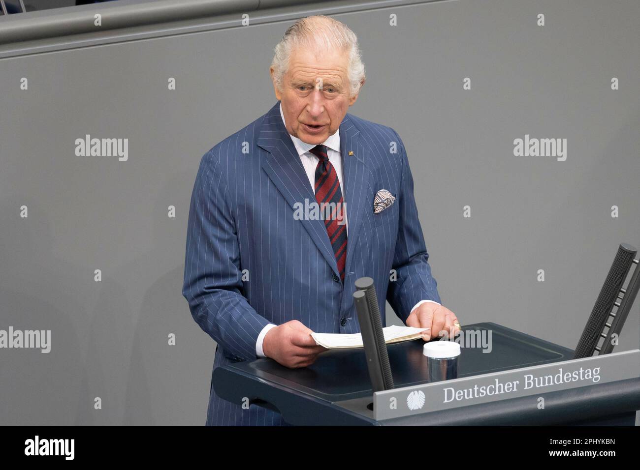 Berlin, Deutschland. 30th Mar, 2023. The British King Charles III ...