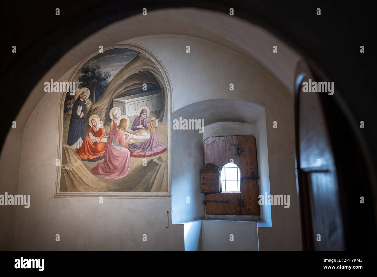 Monk cells at San Marco monastery. Museo di San Marco, Florence Stock ...