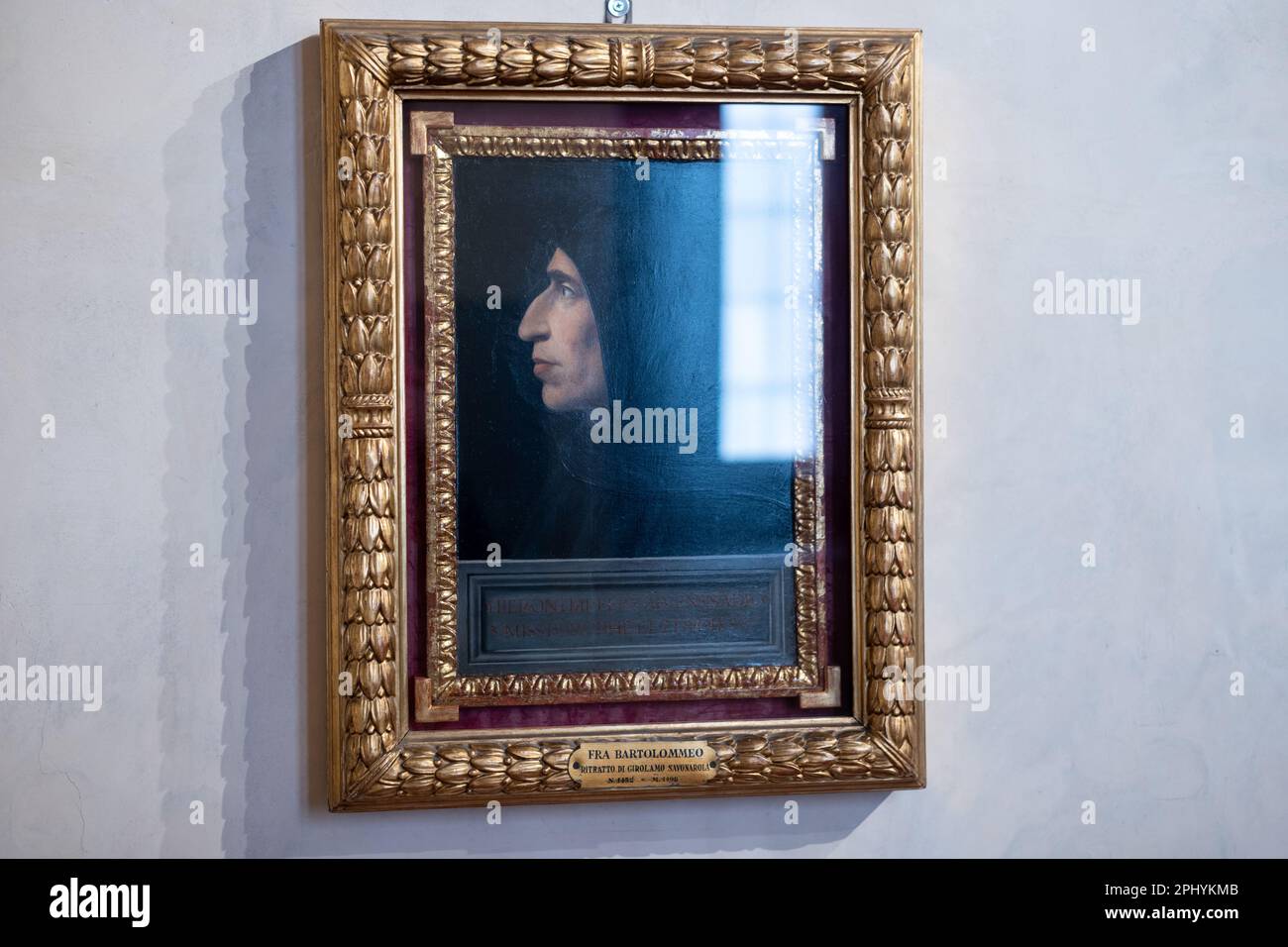 Portrait of Savonarola by a follower, Fra Bartholomew, painted c.1498 ...