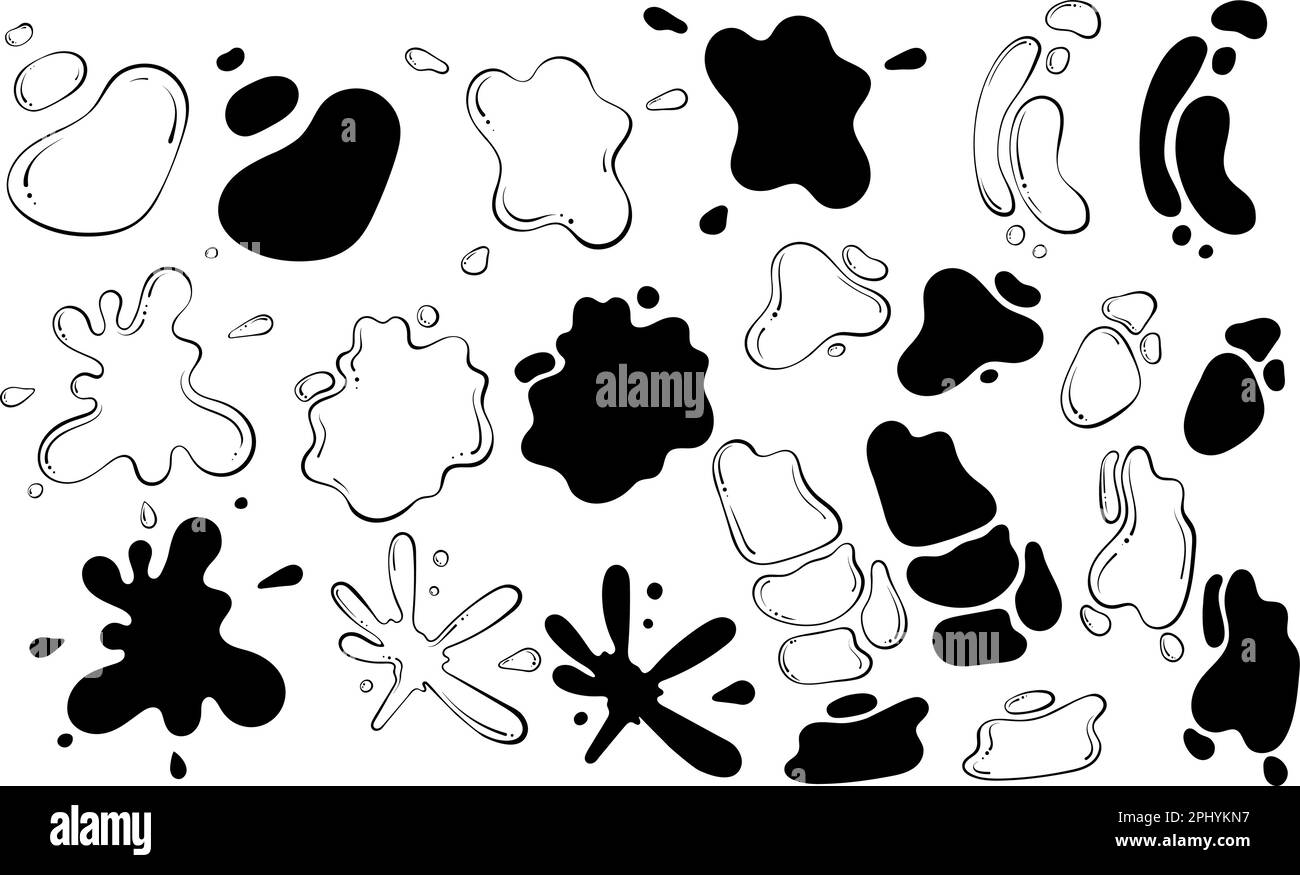 Watery drops Stock Vector Images - Alamy