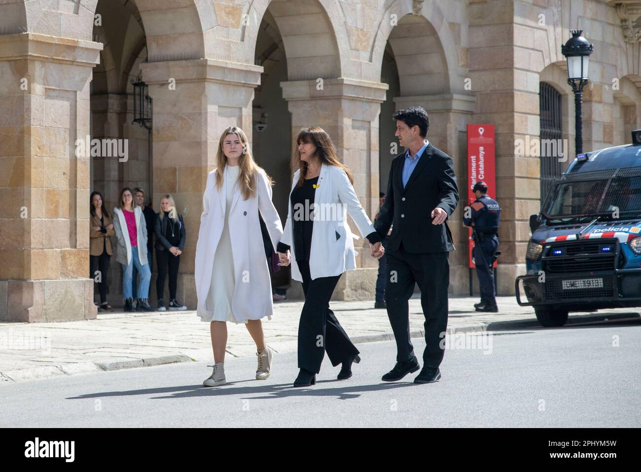 The president of Junts and former president of the Parliament, Laura ...