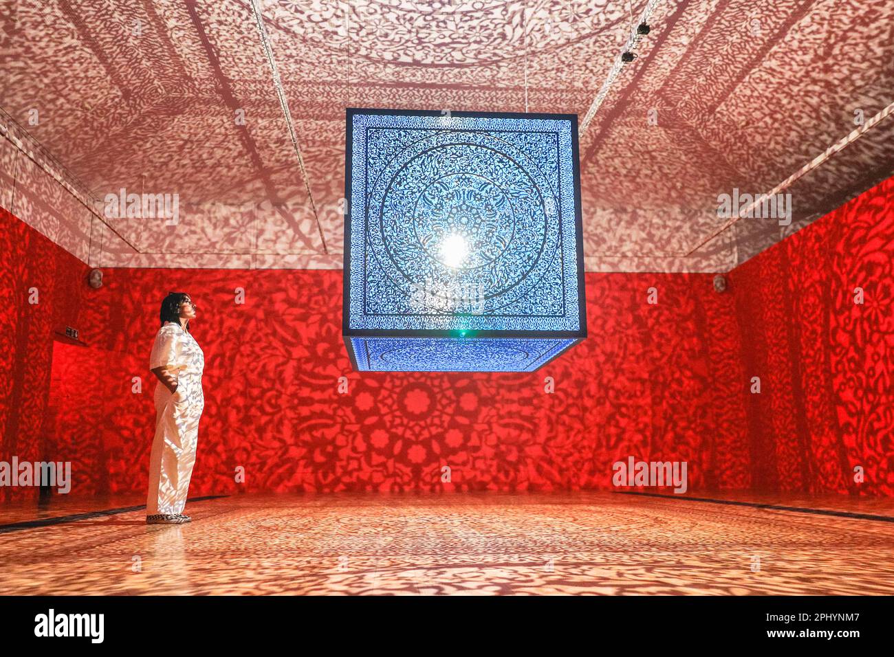 London, UK. 30th Mar, 2023. A model with the immersive, large-scale ...