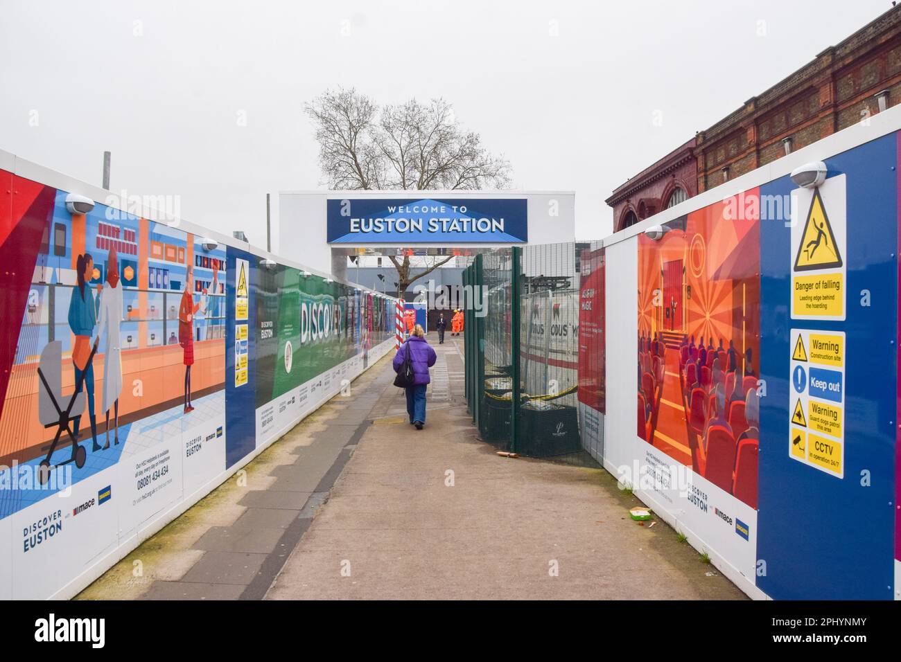 London, UK. 29th March 2023. HS2 (High Speed 2) construction site at ...