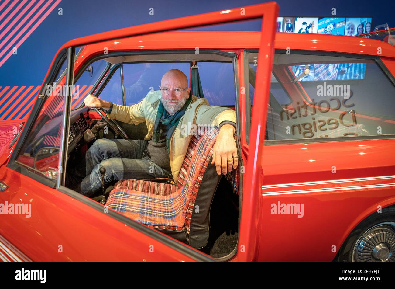 Actor and tartan ambassador Graham McTavish sits inside a limited ...