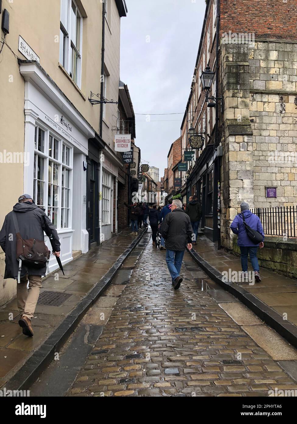 The shambles is one of York`s most famous landmark with it`s medieval ...