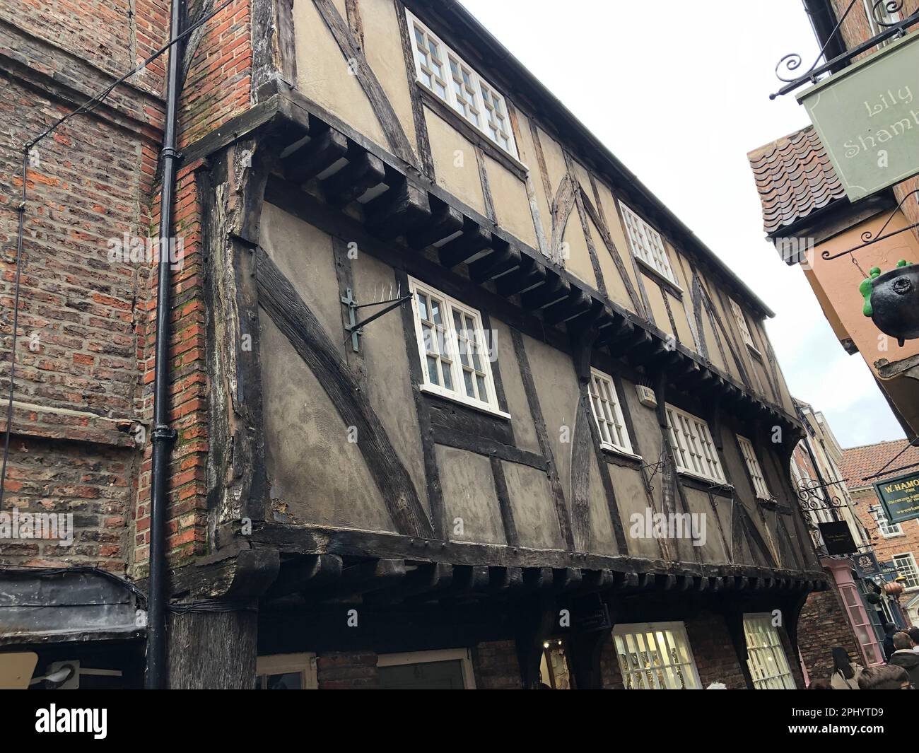 The shambles is one of York`s most famous landmark with it`s medieval ...