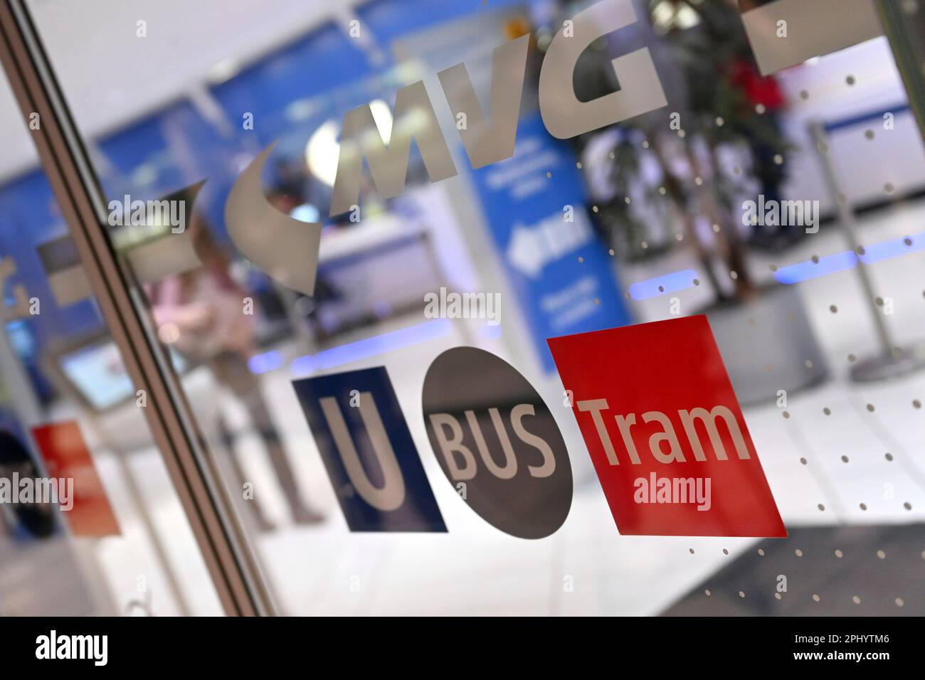 Munich, Deutschland. 30th Mar, 2023. Entrance to the MVG customer ...