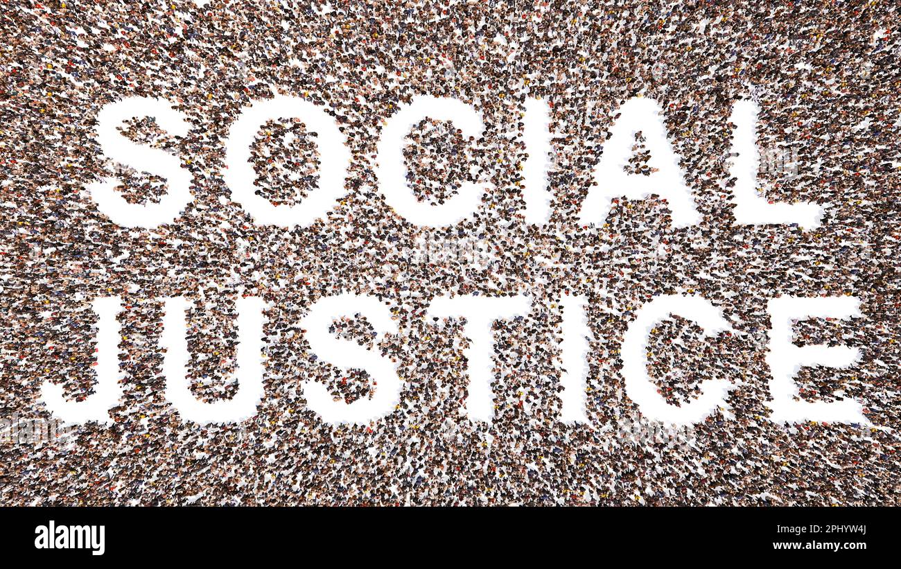 Concept or conceptual large community of people forming the SOCIAL ...