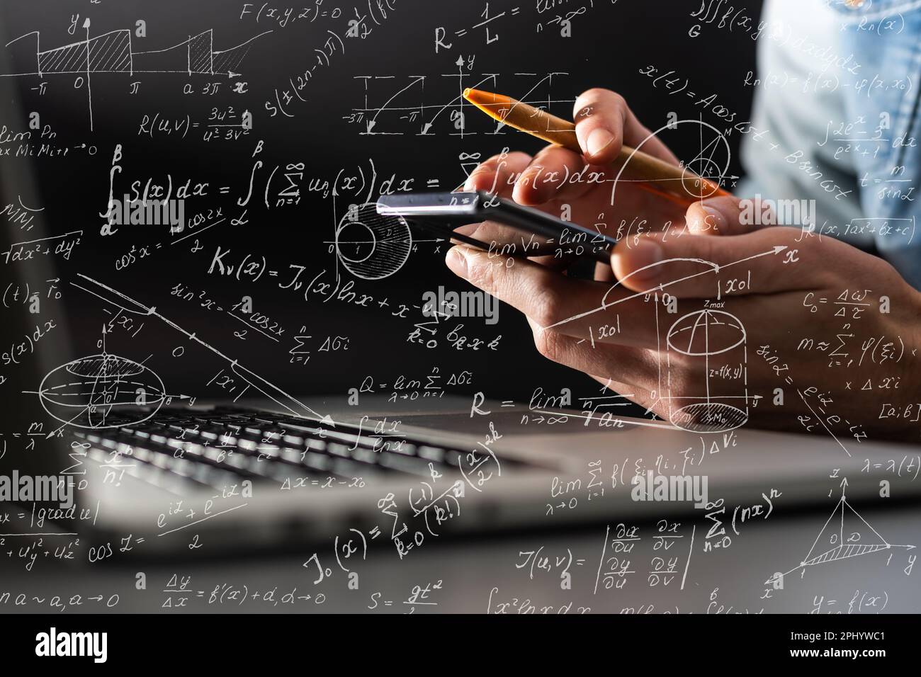 mathematics formulas, high education concept Stock Photo - Alamy