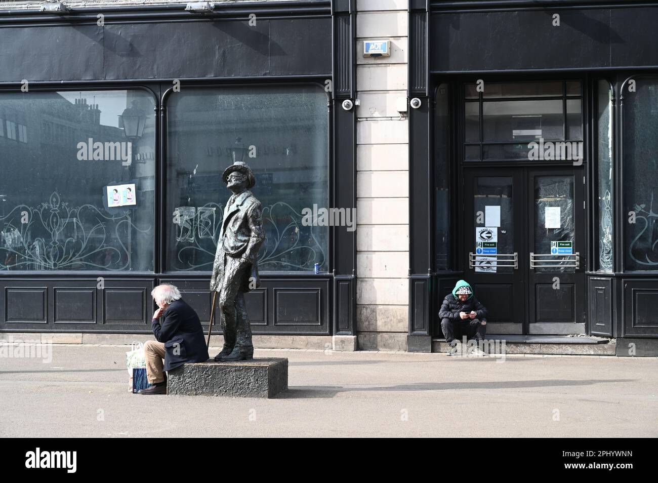 James Joyce statue. North Earl Street. Dublin. March. 2023 Stock Photo ...