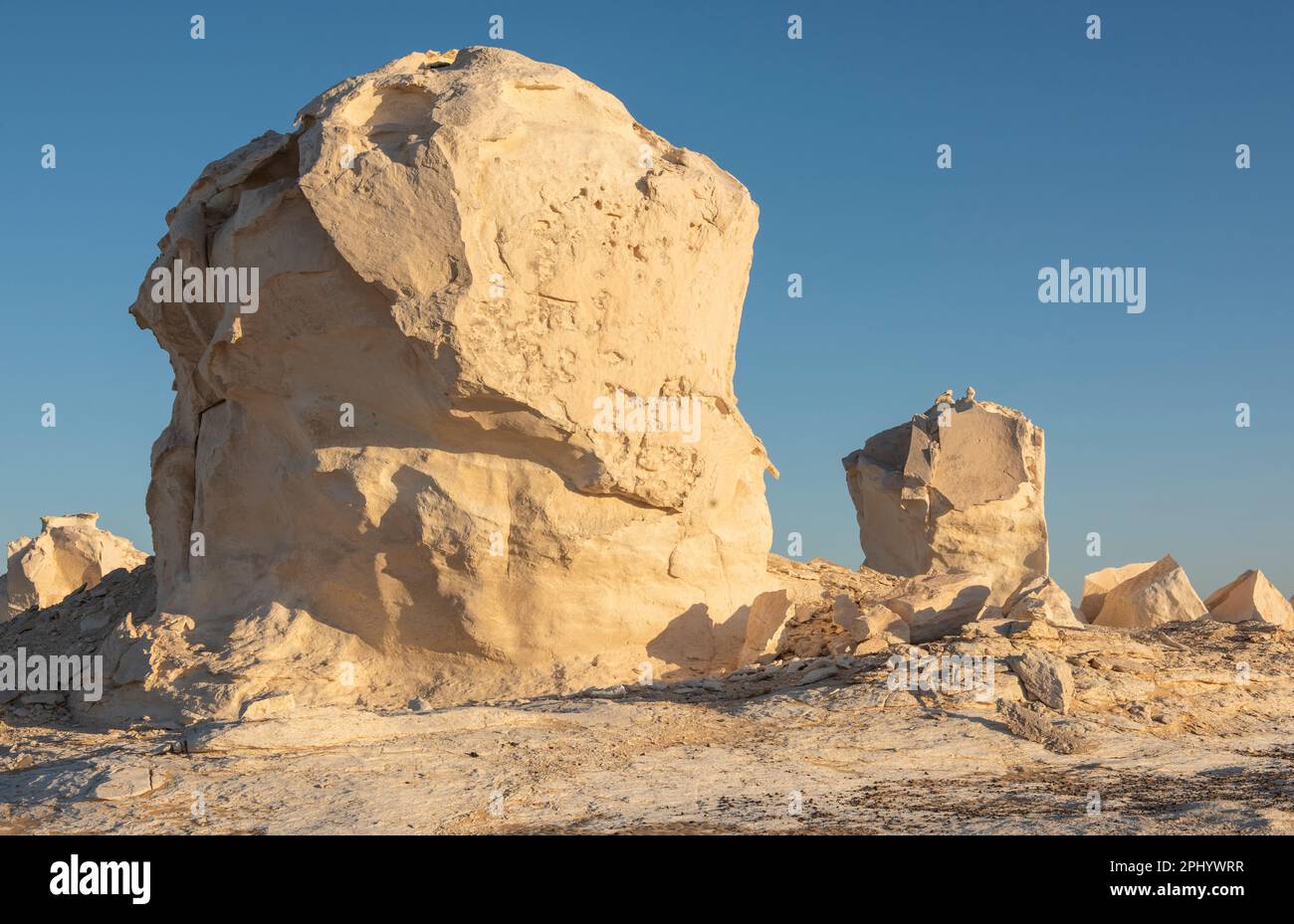 Landscape scenic view of desolate barren western desert in Panoramic ...