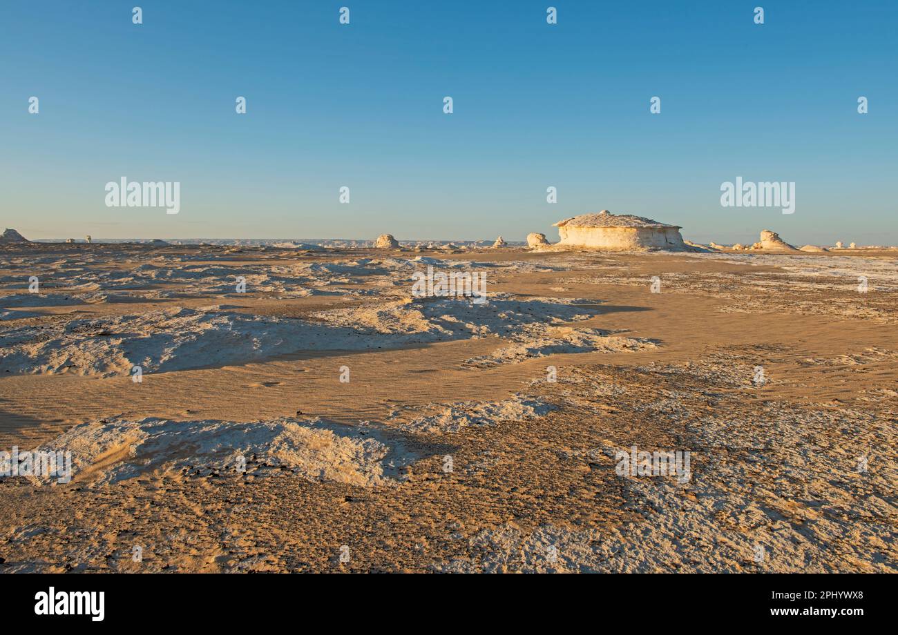Landscape scenic view of desolate barren western desert in Panoramic ...