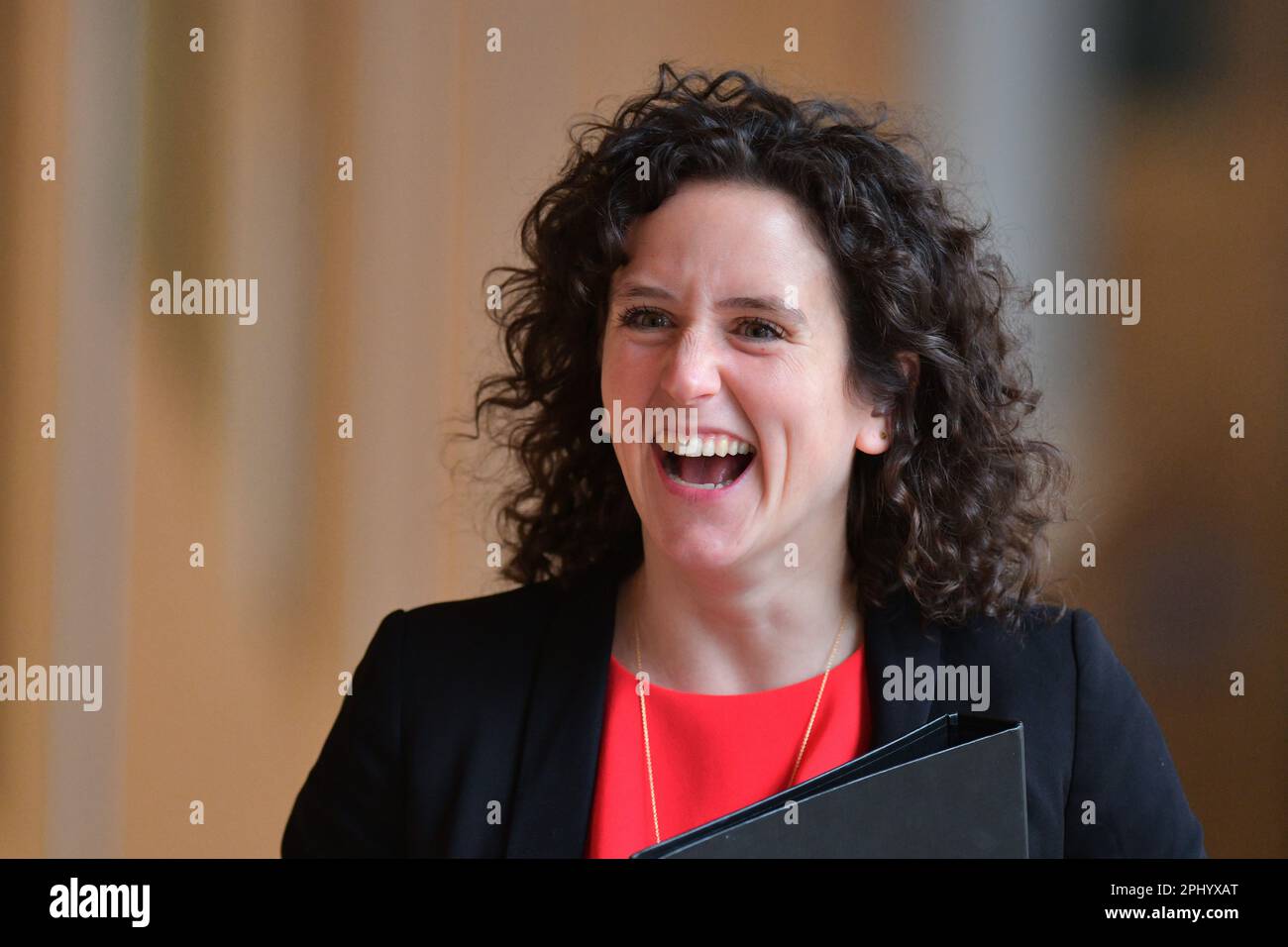 Edinburgh Scotland, UK 30 March 2023. Mairi Gougeon who remains Cabinet ...