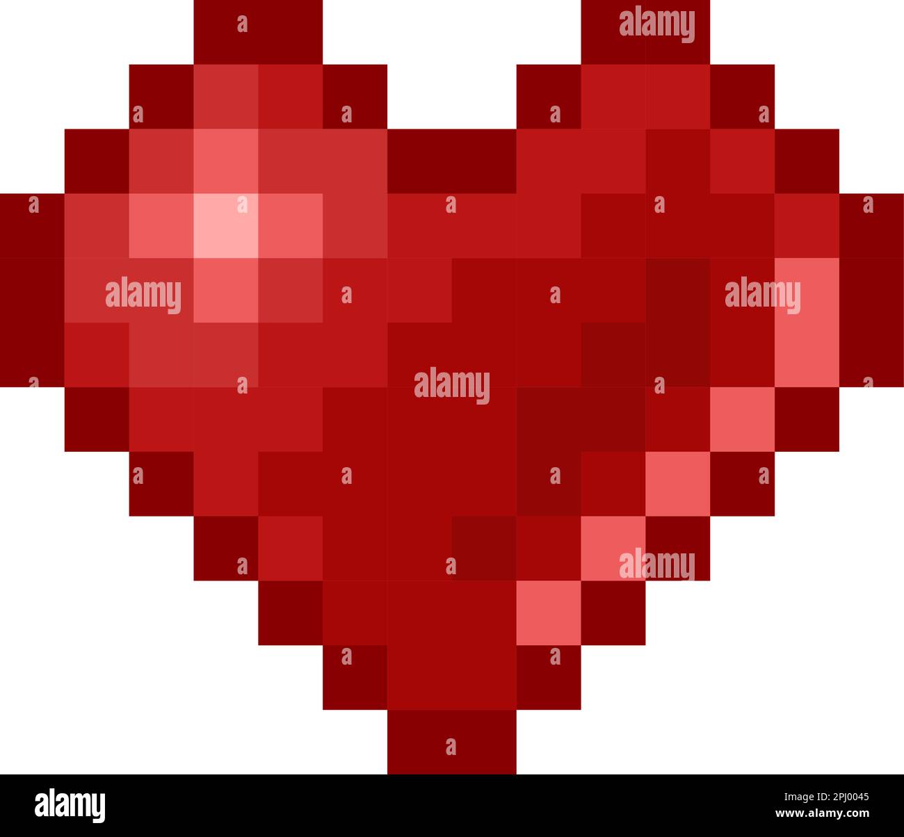 Red heart pixel art. Retro game style heart icon. Vector illustration ... Red heart pixel art. Retro game style heart icon. Vector illustration ...