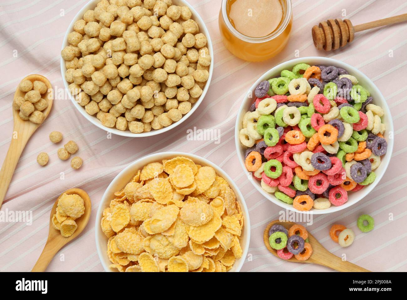 Different breakfast cereals honey hi-res stock photography and images ...