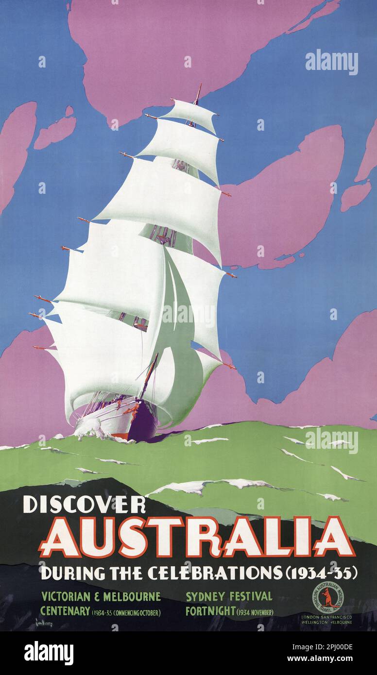Discover Australia during the celebrations (1934-35) by John Vickery ...