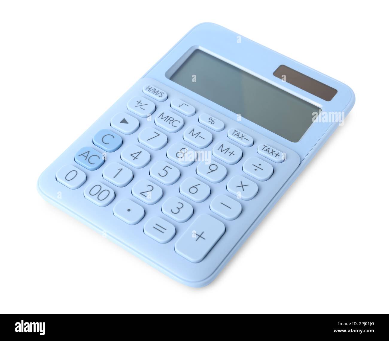 Blue calculator hi-res stock photography and images - Alamy