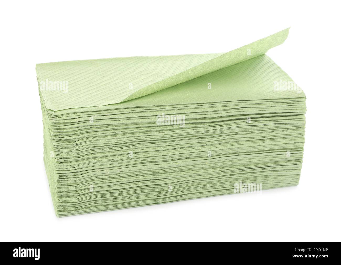 Stack of paper towels isolated on white Stock Photo - Alamy